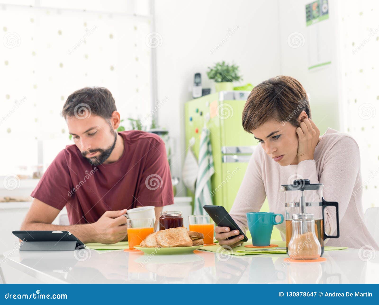 New Technologies and Social Isolation Stock Image - Image of lifestyle ...