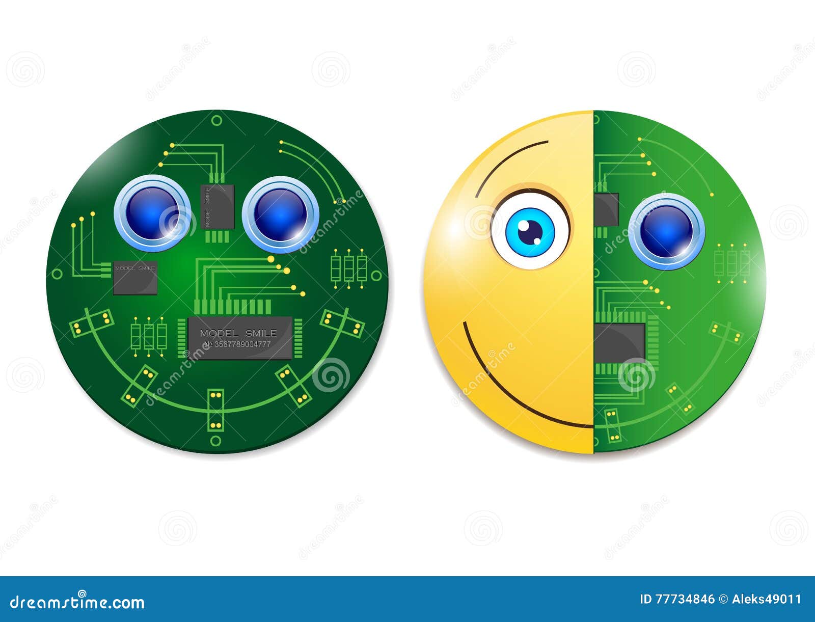 New technologies - Vector stock illustration. Illustration of cyborg ...