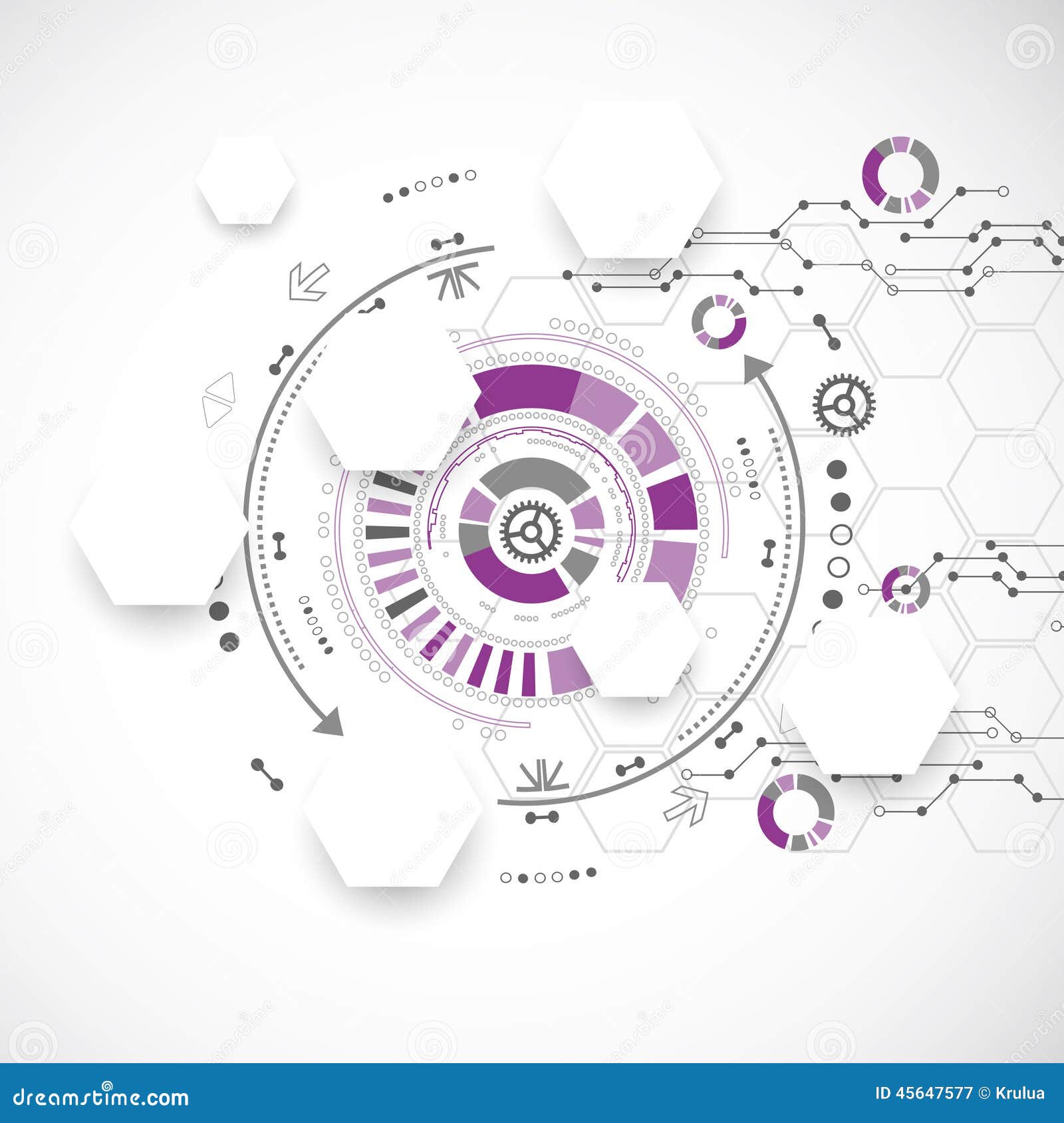 New Technology Business Background Stock Vector - Illustration of ...