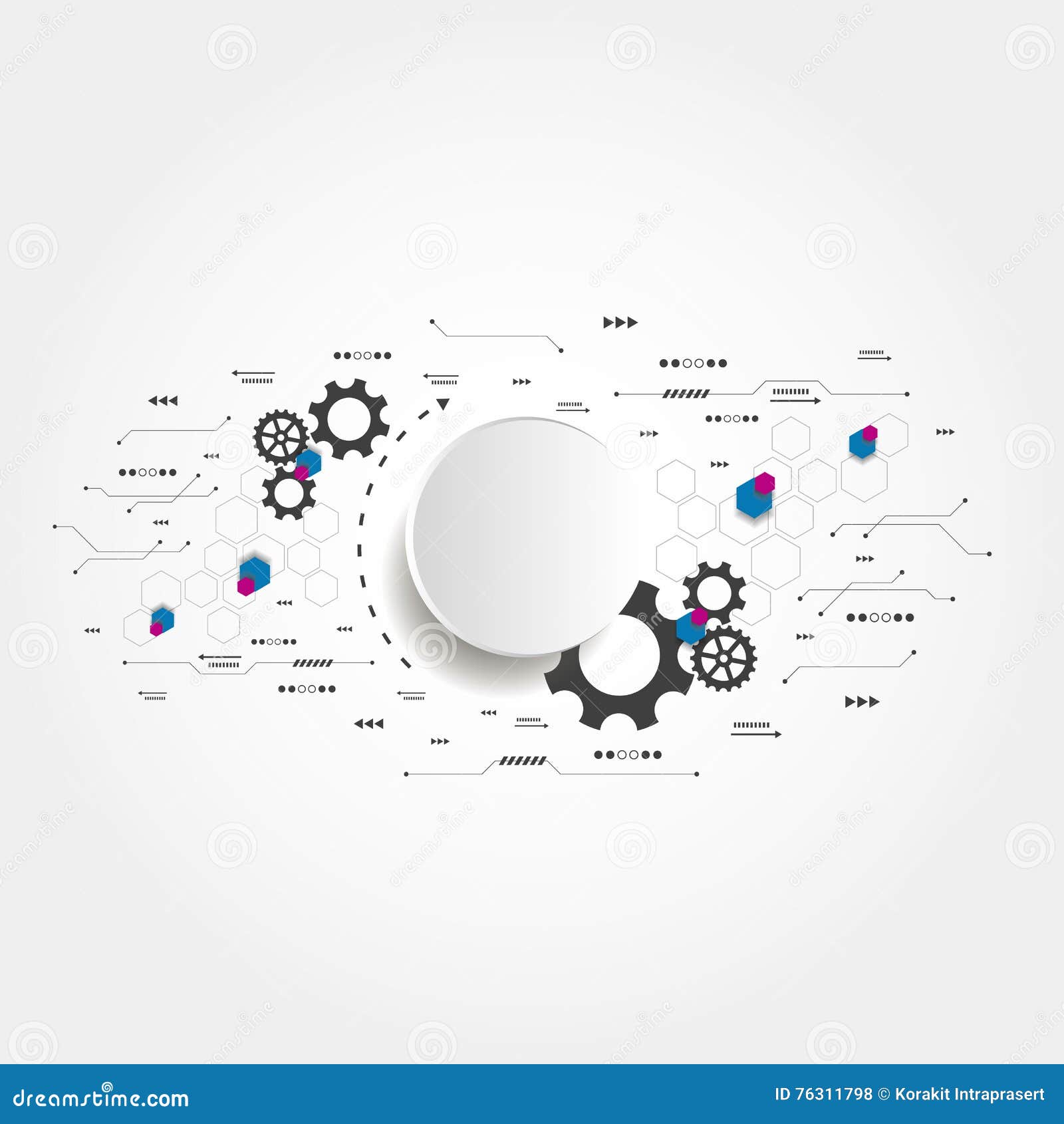 New Technology Business Background Stock Vector - Illustration of ...