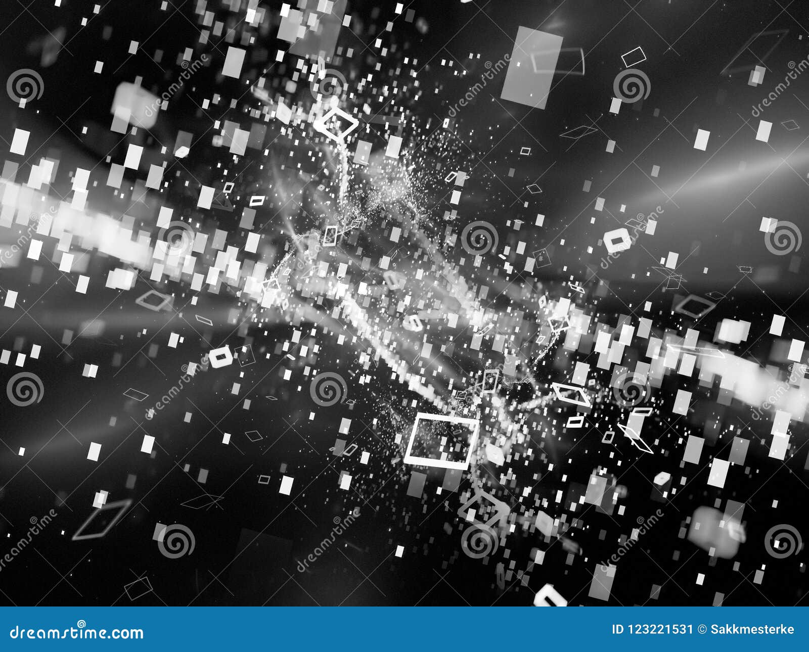 New technology explosion stock illustration. Illustration of graphic ...
