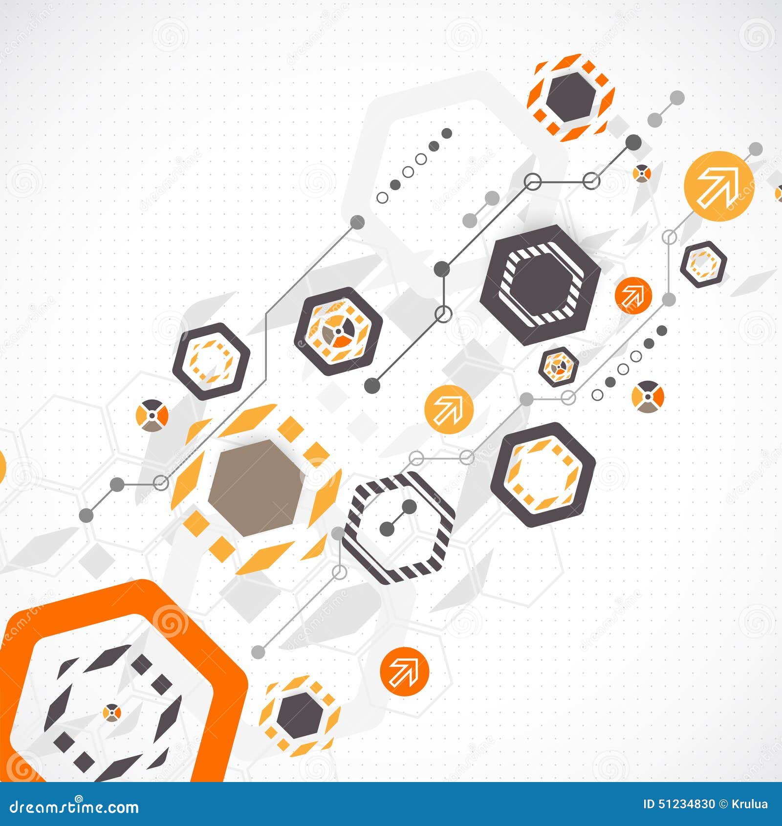 New Technology Hexagonal Business Background. Stock Vector ...