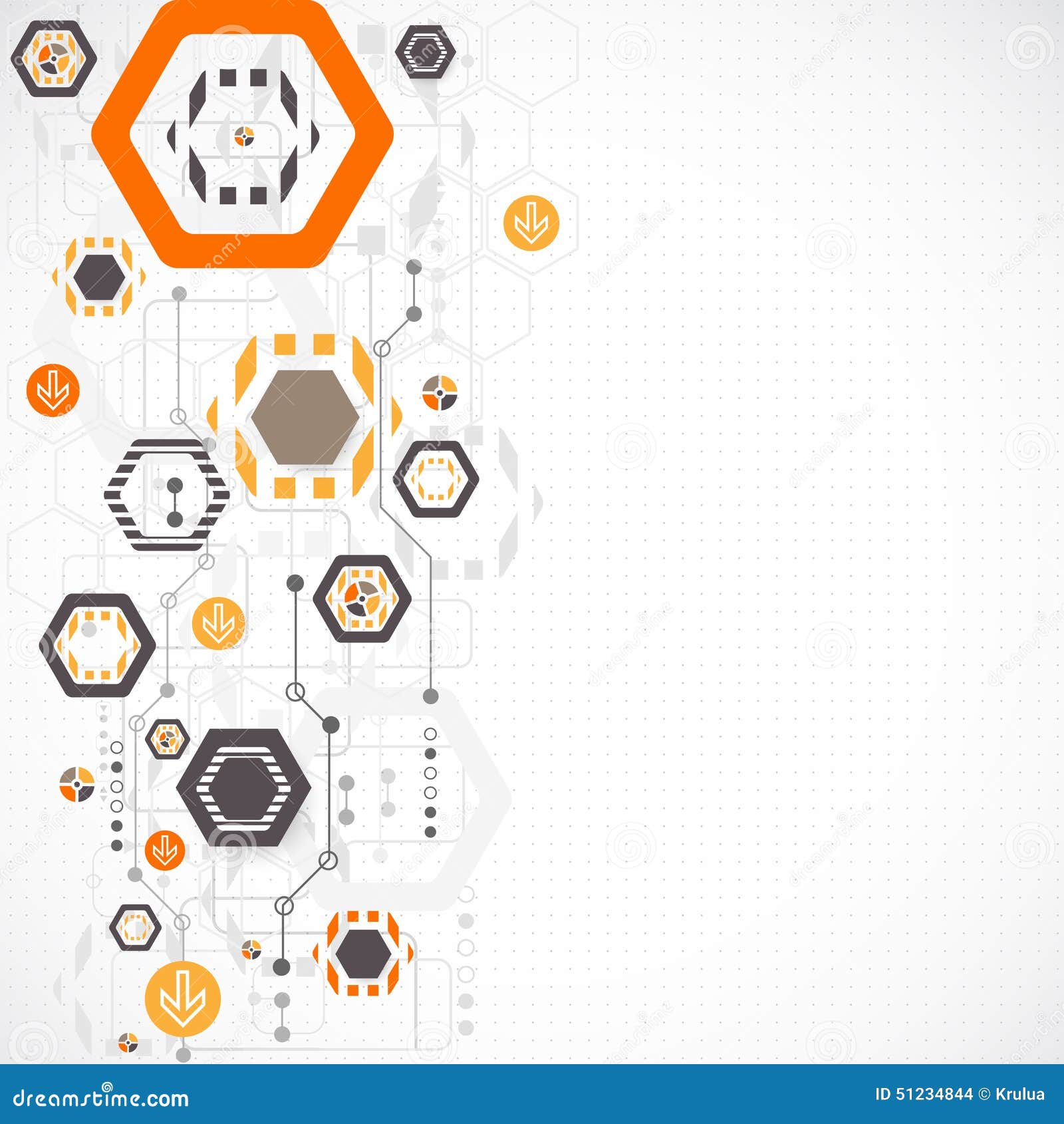 New Technology Hexagonal Business Background. Stock Vector ...