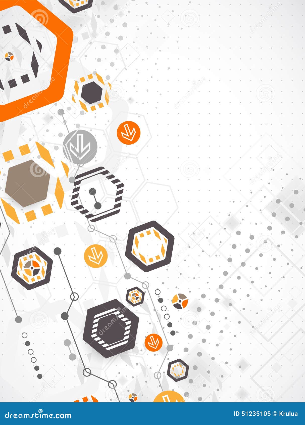 New Technology Hexagonal Business Background. Stock Vector ...