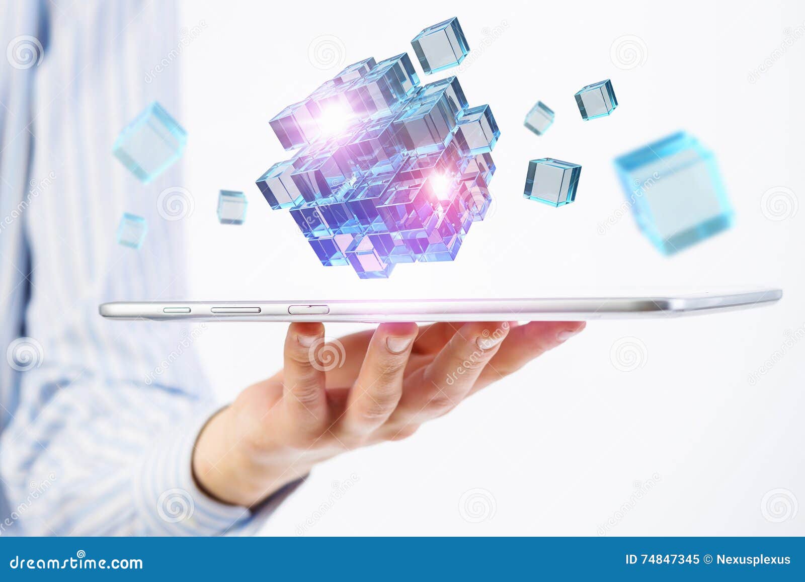 New Technology Integration Concept . Mixed Media Stock Image - Image of ...