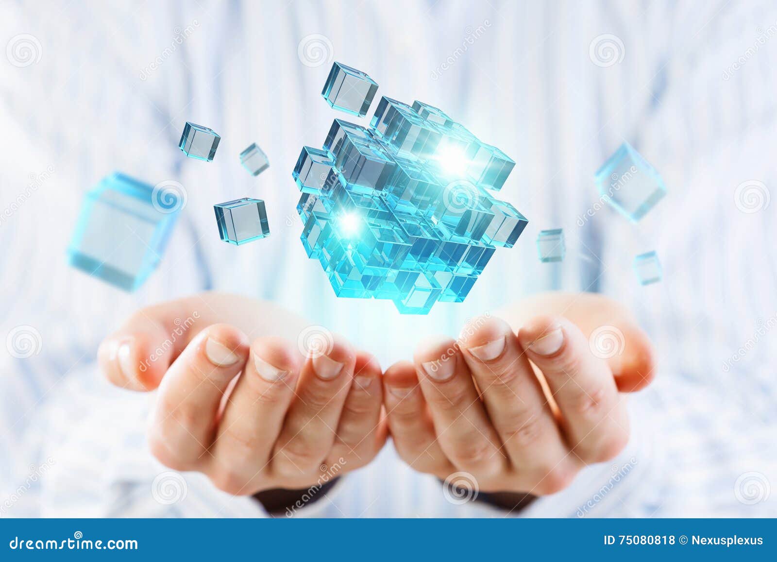 New Technology Integration Concept . Mixed Media Stock Photo - Image of ...