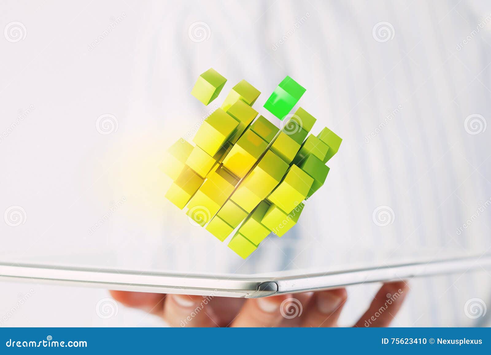 New Technology Integration Concept . Mixed Media Stock Illustration ...