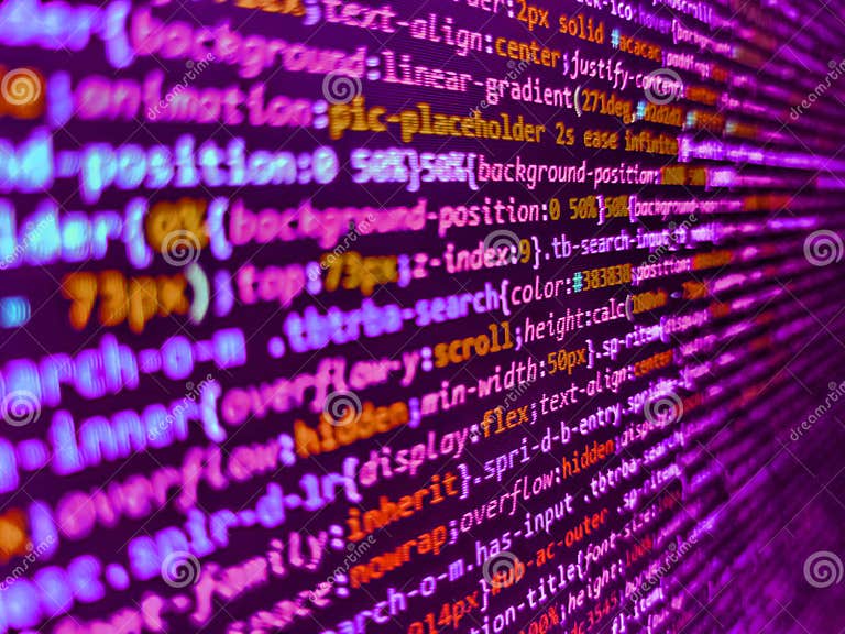 New Technology Revolution. Creative Js HTML5 Closeup Set on Background Stock Image - Image of ...