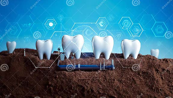 New Teeth Grow Using Technology in a Scientific Setting with Advanced ...