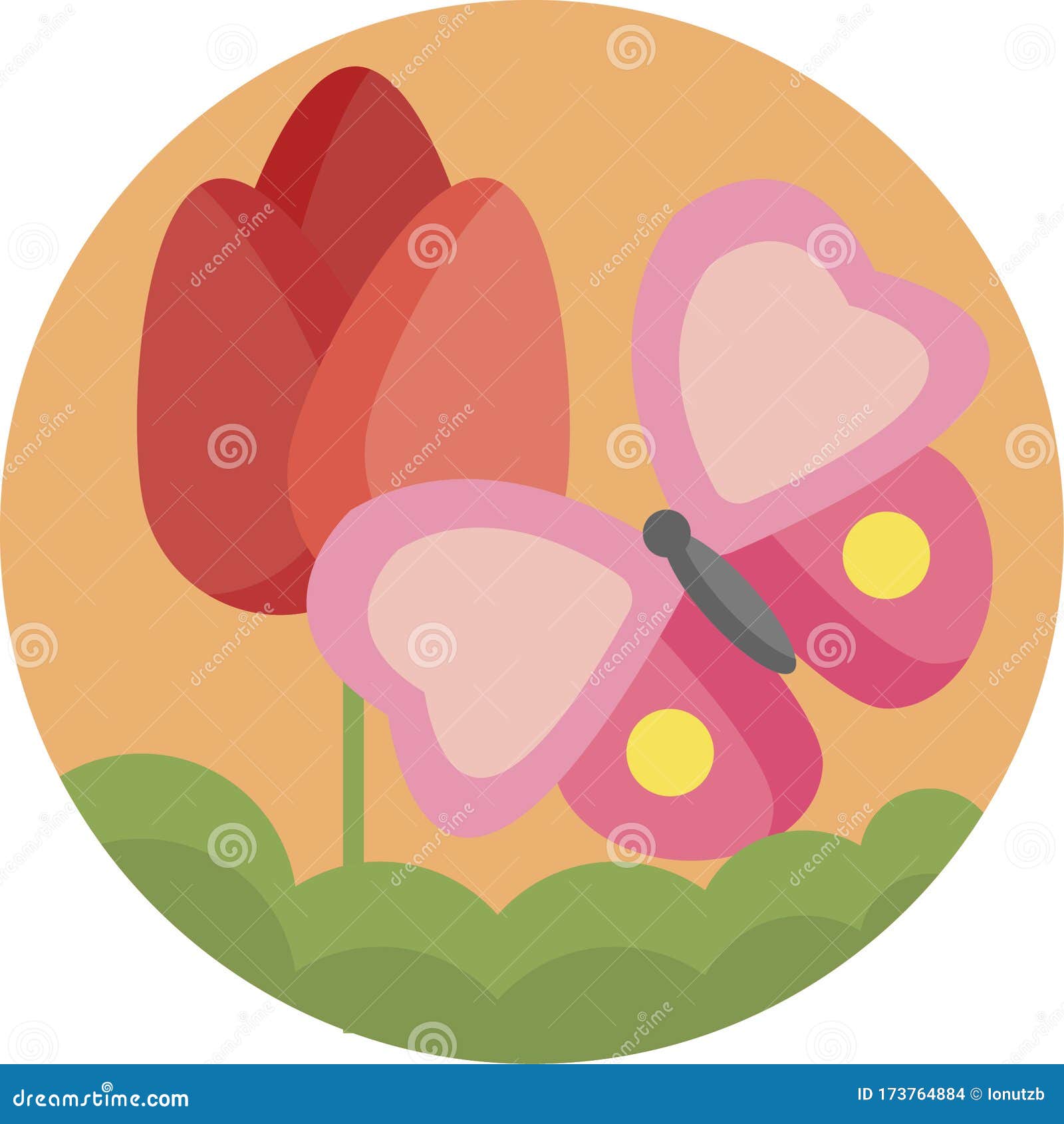 Spring Easter Season Icons Vector Illustrations Stock Vector ...