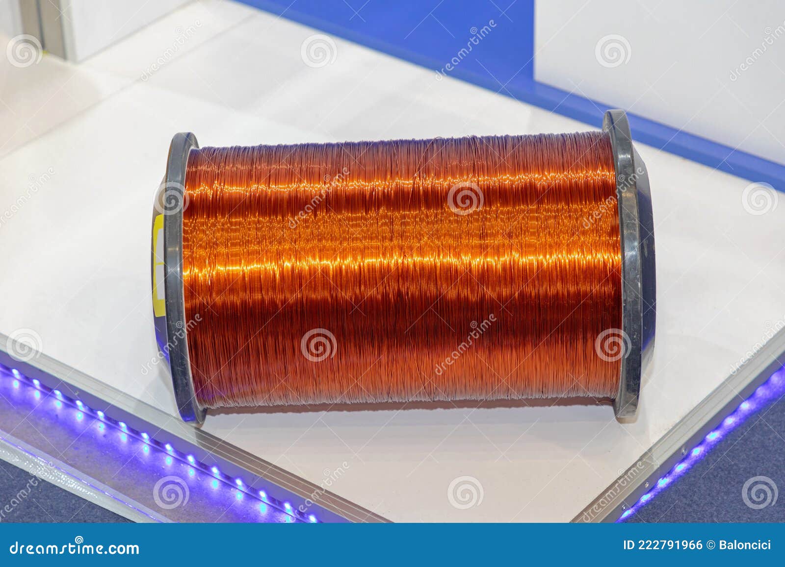 Copper Wire Spool stock photo. Image of industry, europe - 222791966