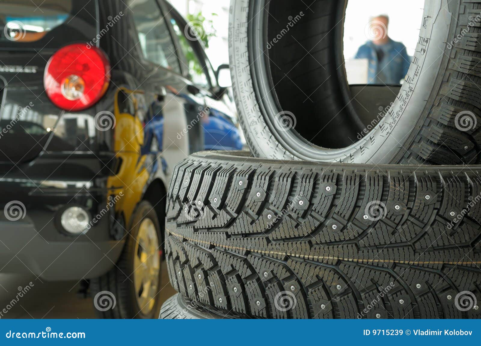 New tire casing. stock image. Image of reflexion, tyre - 9715239