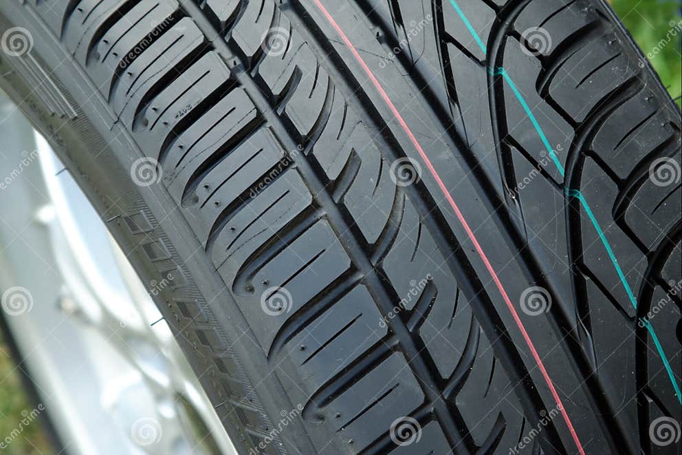 New tire tread stock image. Image of tyre, automotive - 1438937