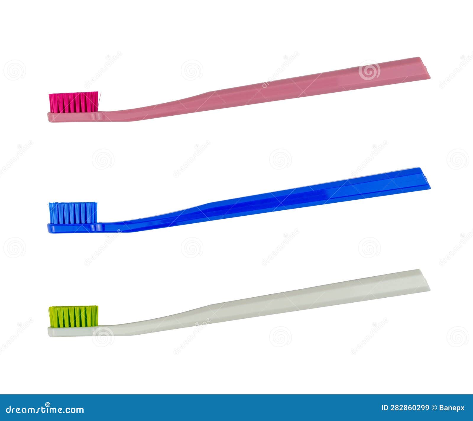 New toothbrushes isolated stock image. Image of multicolored - 282860299