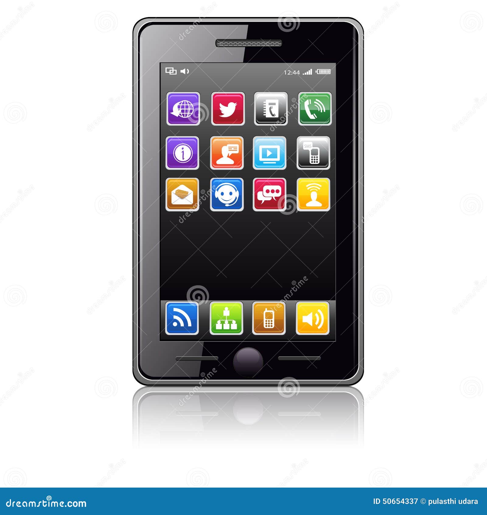 New Touch Screen Mobile Phone Editorial Photography - Illustration of ...