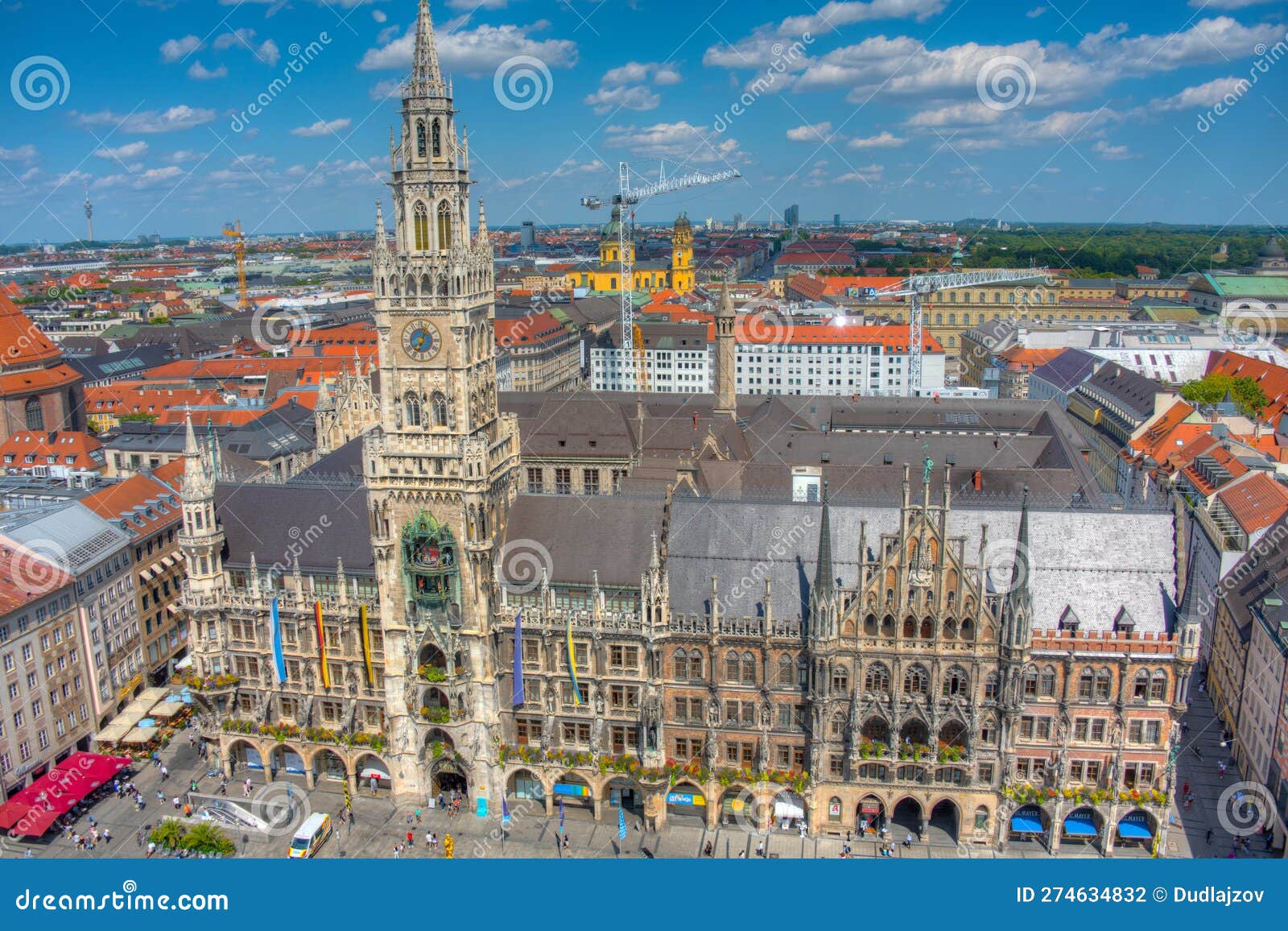 New Town Hall in German Town Munchen Editorial Photography - Image of ...