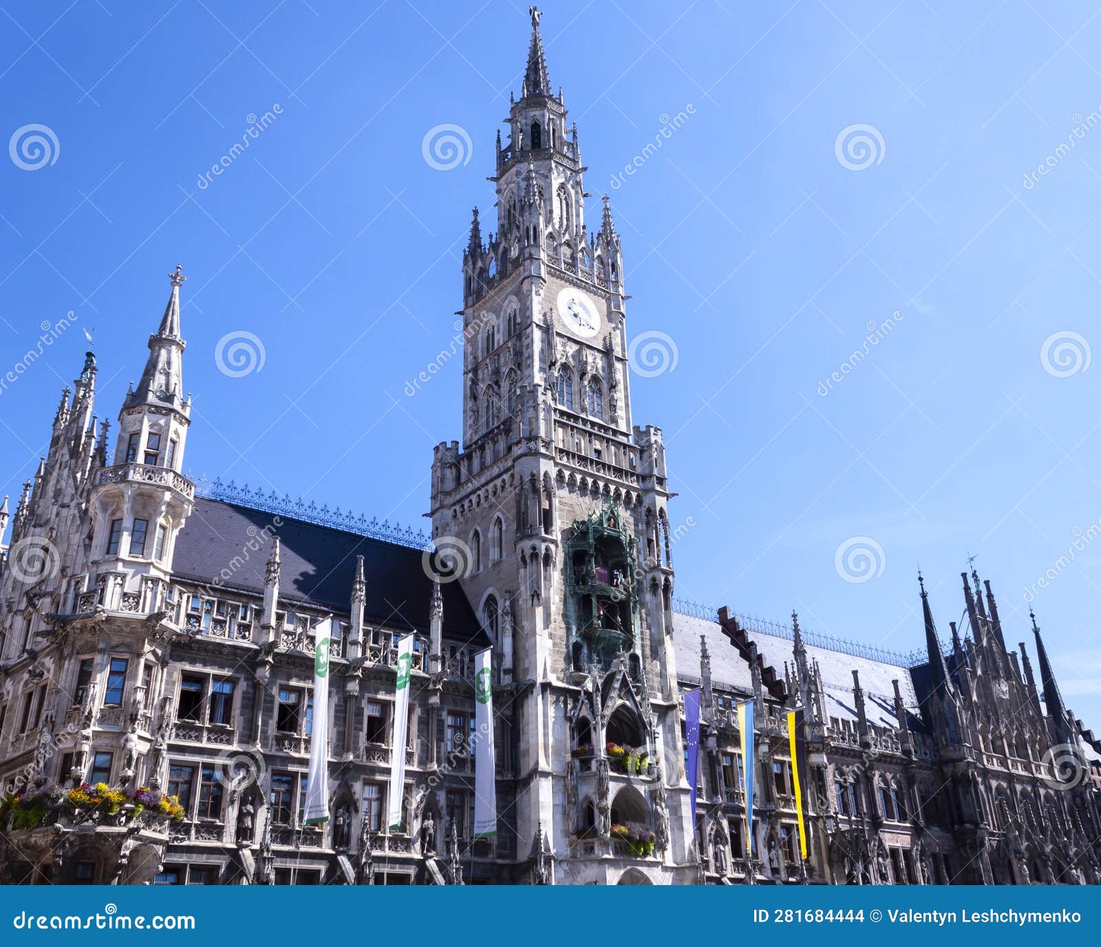 The New Town Hall (German: Rathaus) Editorial Stock Image - Image of ...