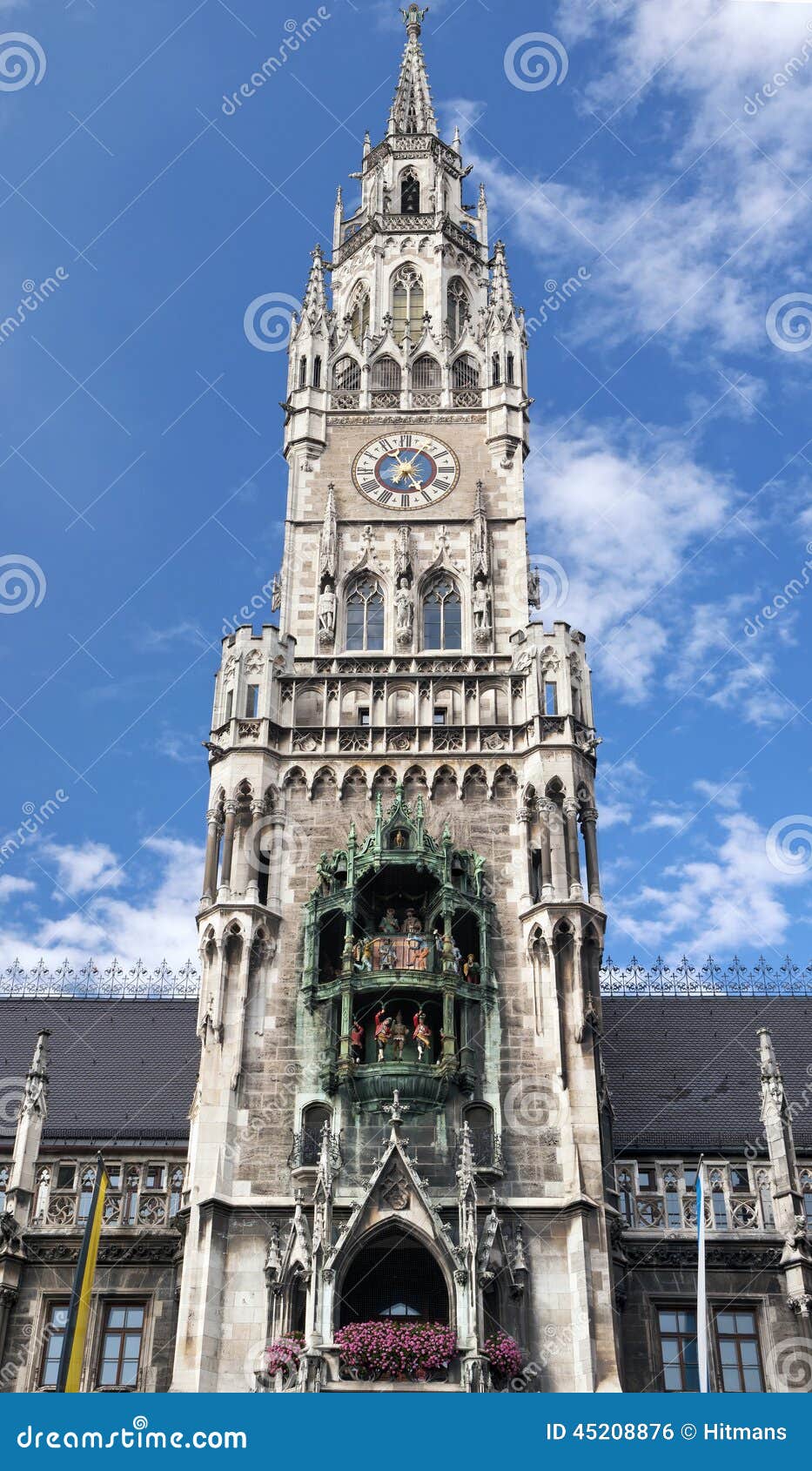 New Town Hall on Marienplatz in Munich, Germany Stock Photo - Image of ...