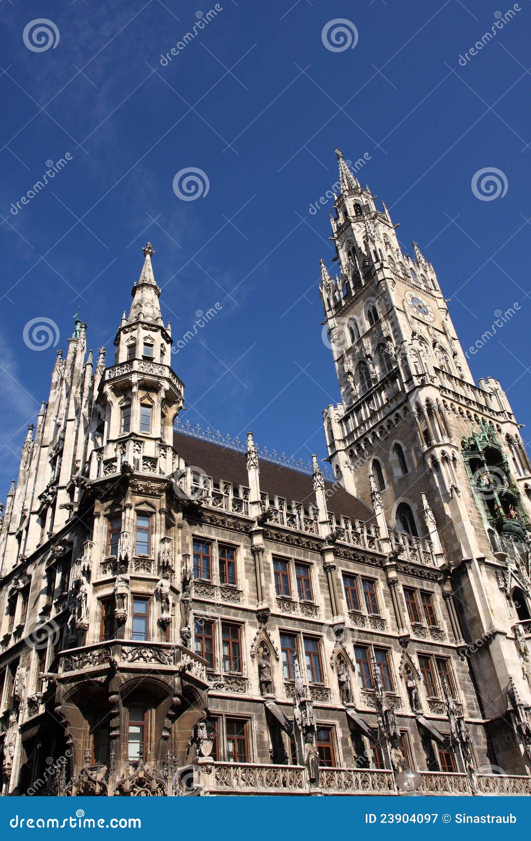 New town hall, Munich stock image. Image of marienplatz - 23904097