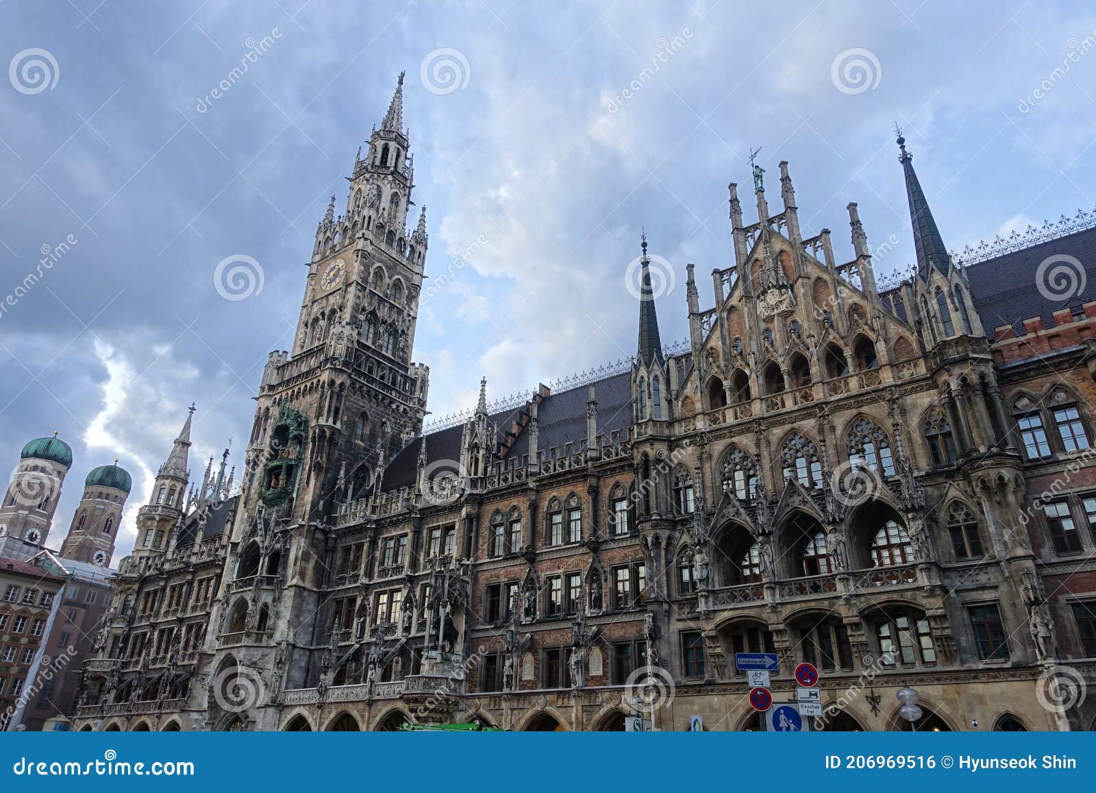 New Town Hall in Munich Germany Stock Photo - Image of view, column ...