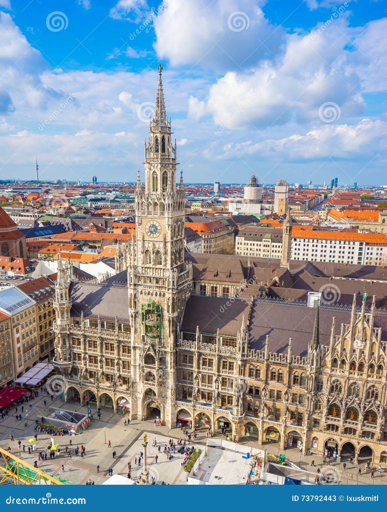 The New Town Hall in Munich, Germany Editorial Stock Photo - Image of ...