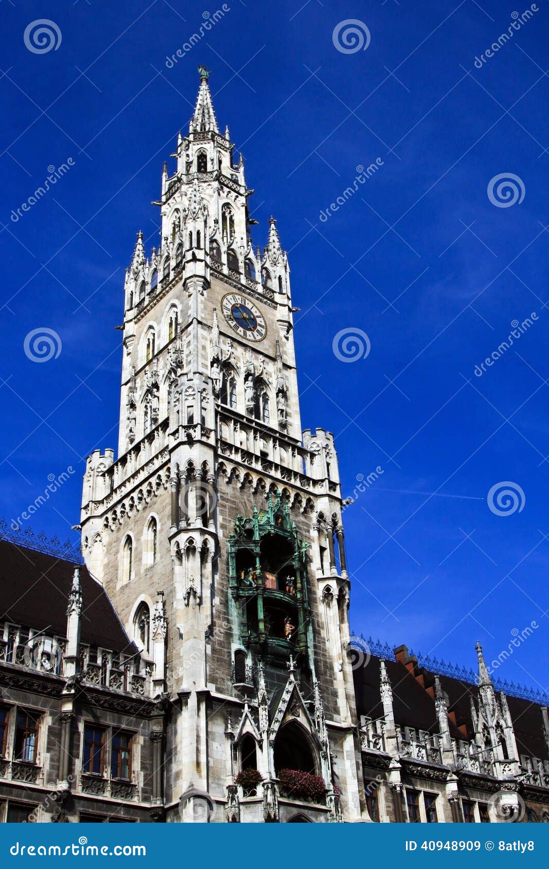 New Town Hall Tower stock image. Image of rathaus, detail - 40948909