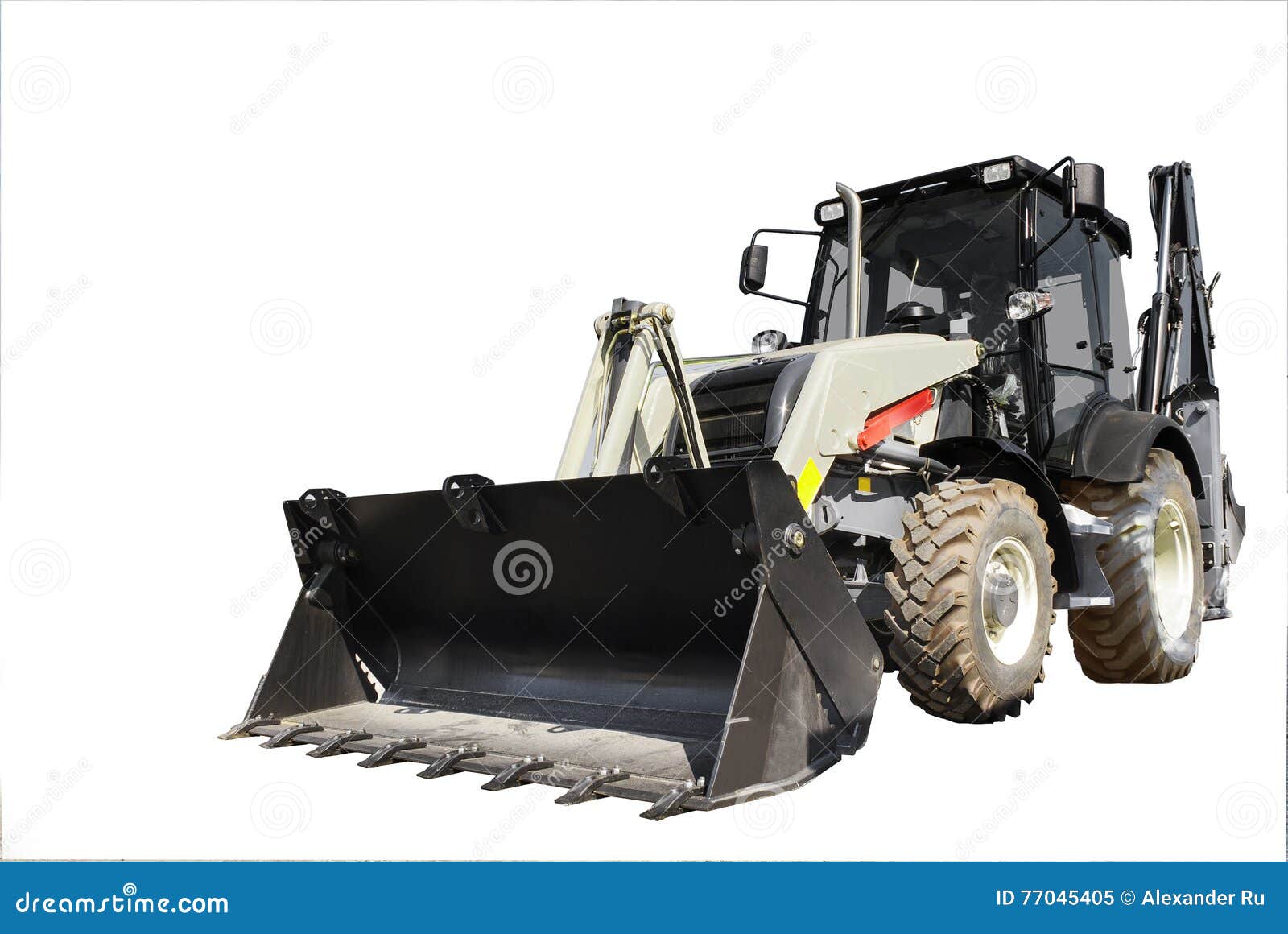 The New Tractor, Construction Machinery. Windows in Isolation. Stock ...