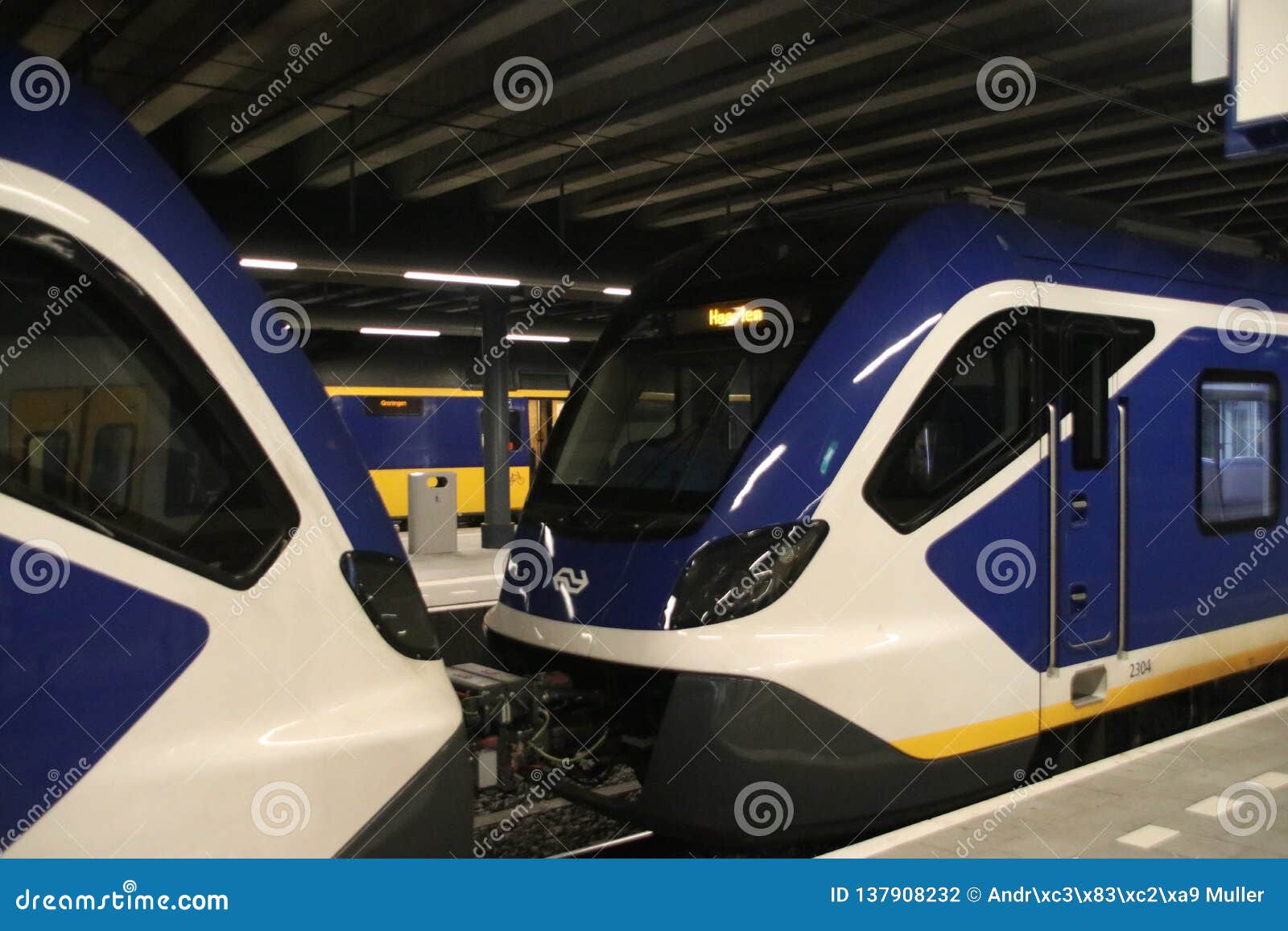 New Train Type CAF Civity Along the Platform at Den Haag Centraal ...
