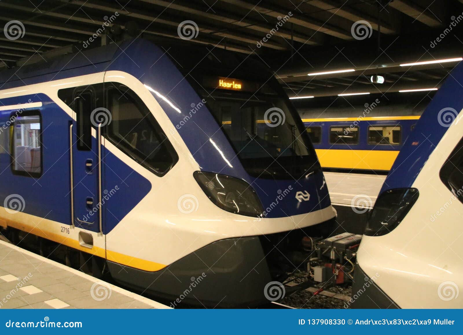 New Train Type CAF Civity Along the Platform at Den Haag Centraal ...