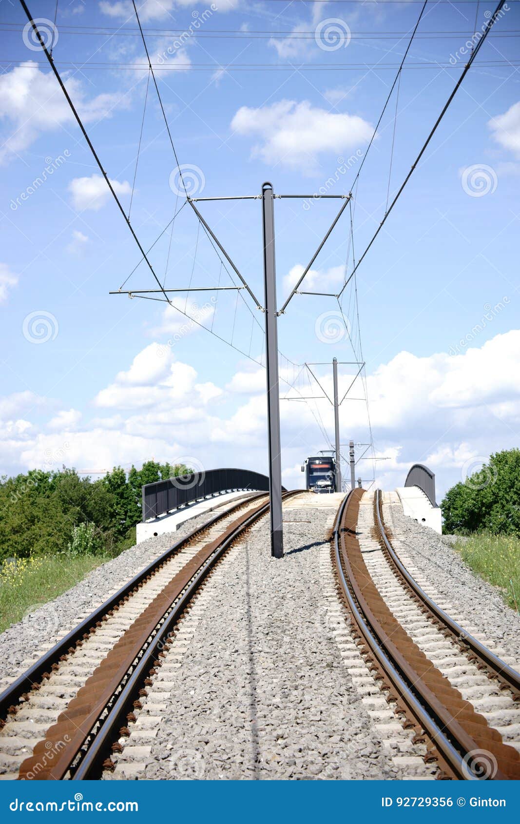 New tram bridge stock photo. Image of stones, transport - 92729356