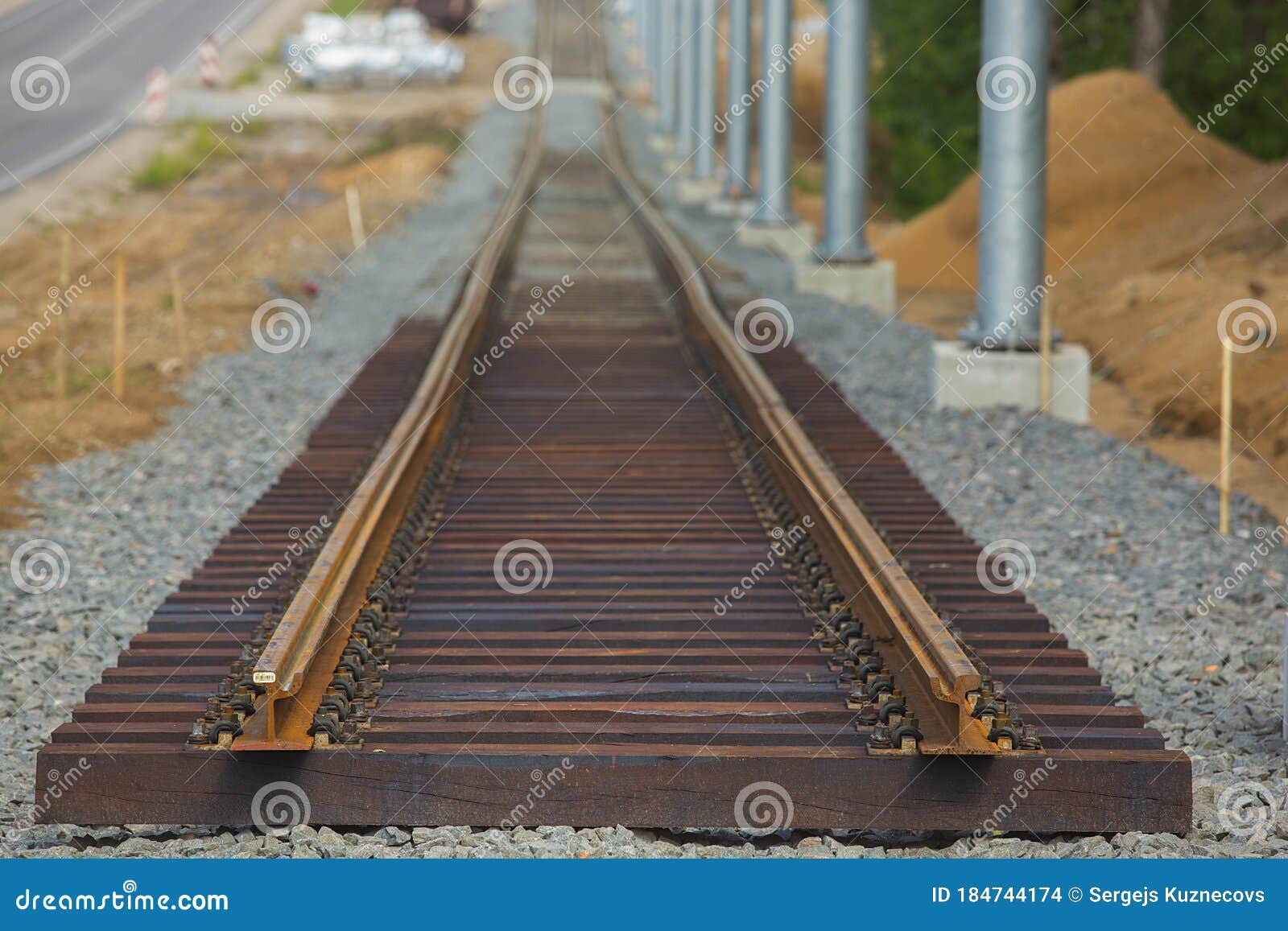 New Tramway Track Construction Stock Photo - Image of building ...