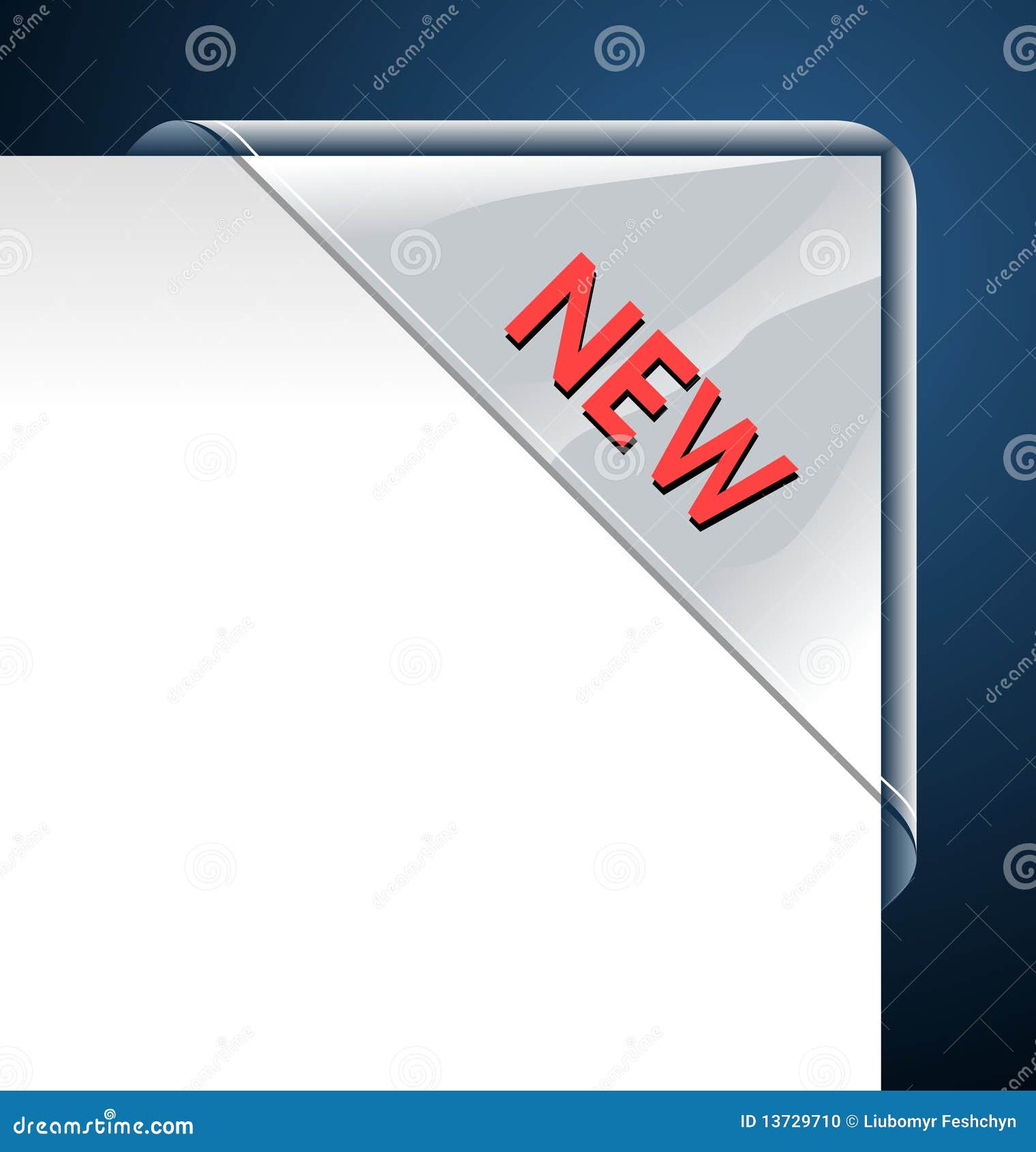 New Transparent Corner Business Ribbon Stock Vector - Illustration of ...