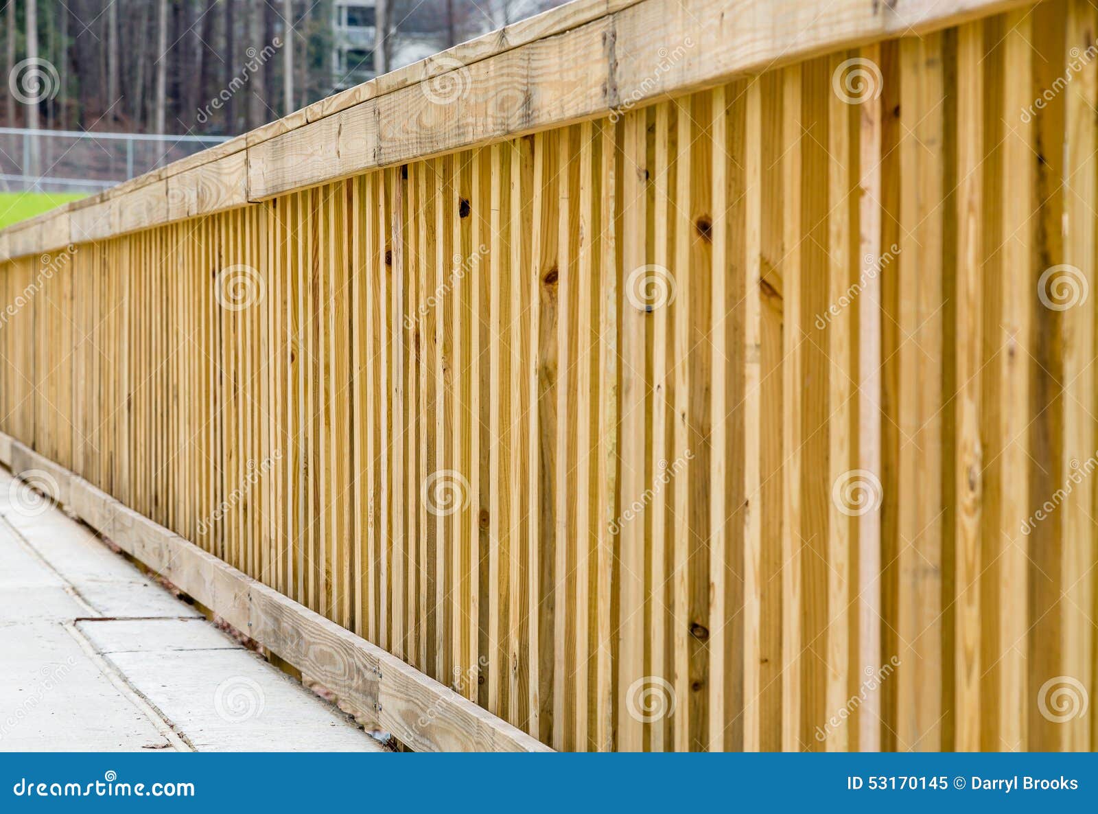 New Treated Lumber Railing stock image. Image of lumber - 53170145