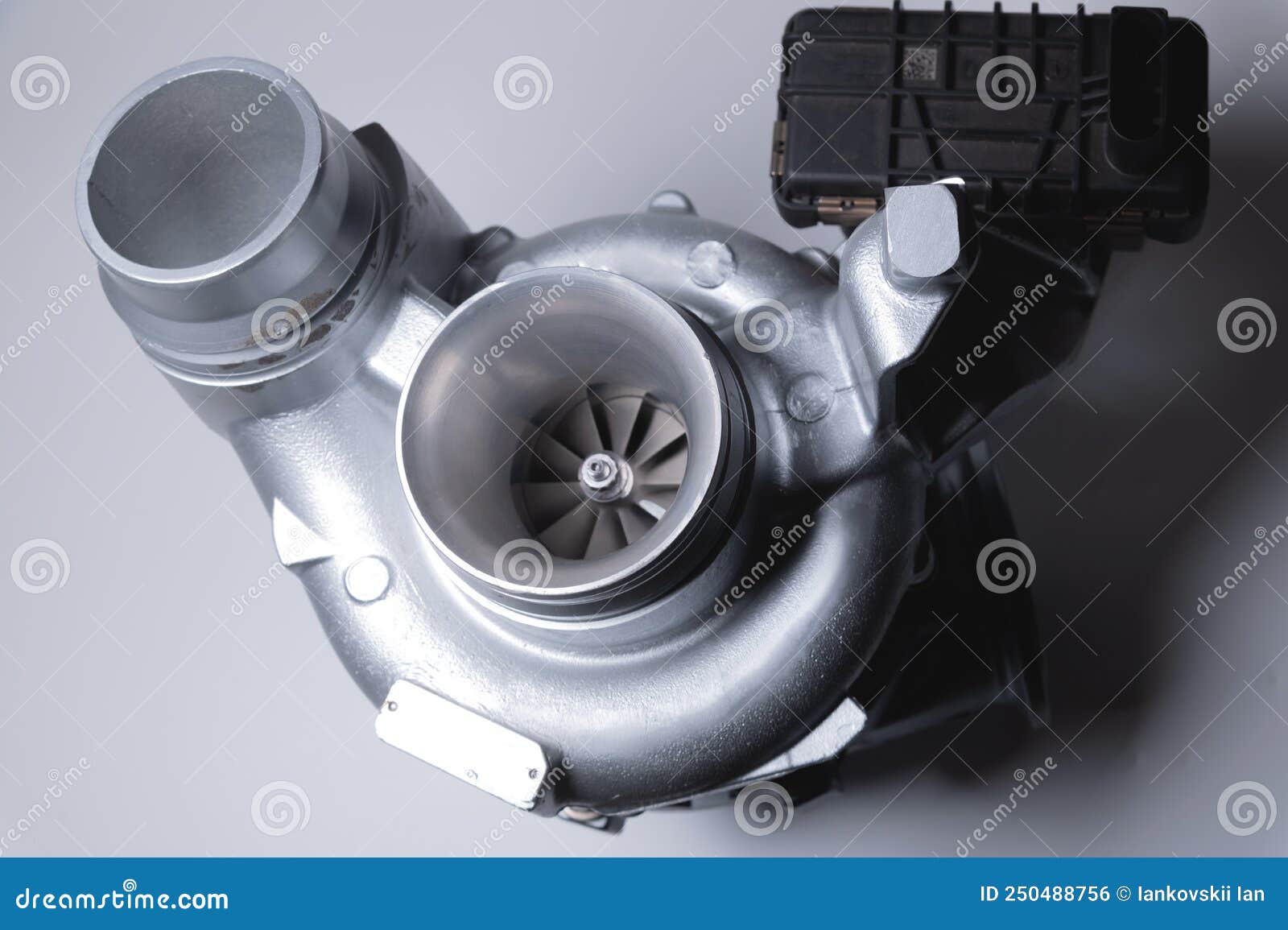 New Turbocharger of Car on White Background Stock Photo - Image of ...