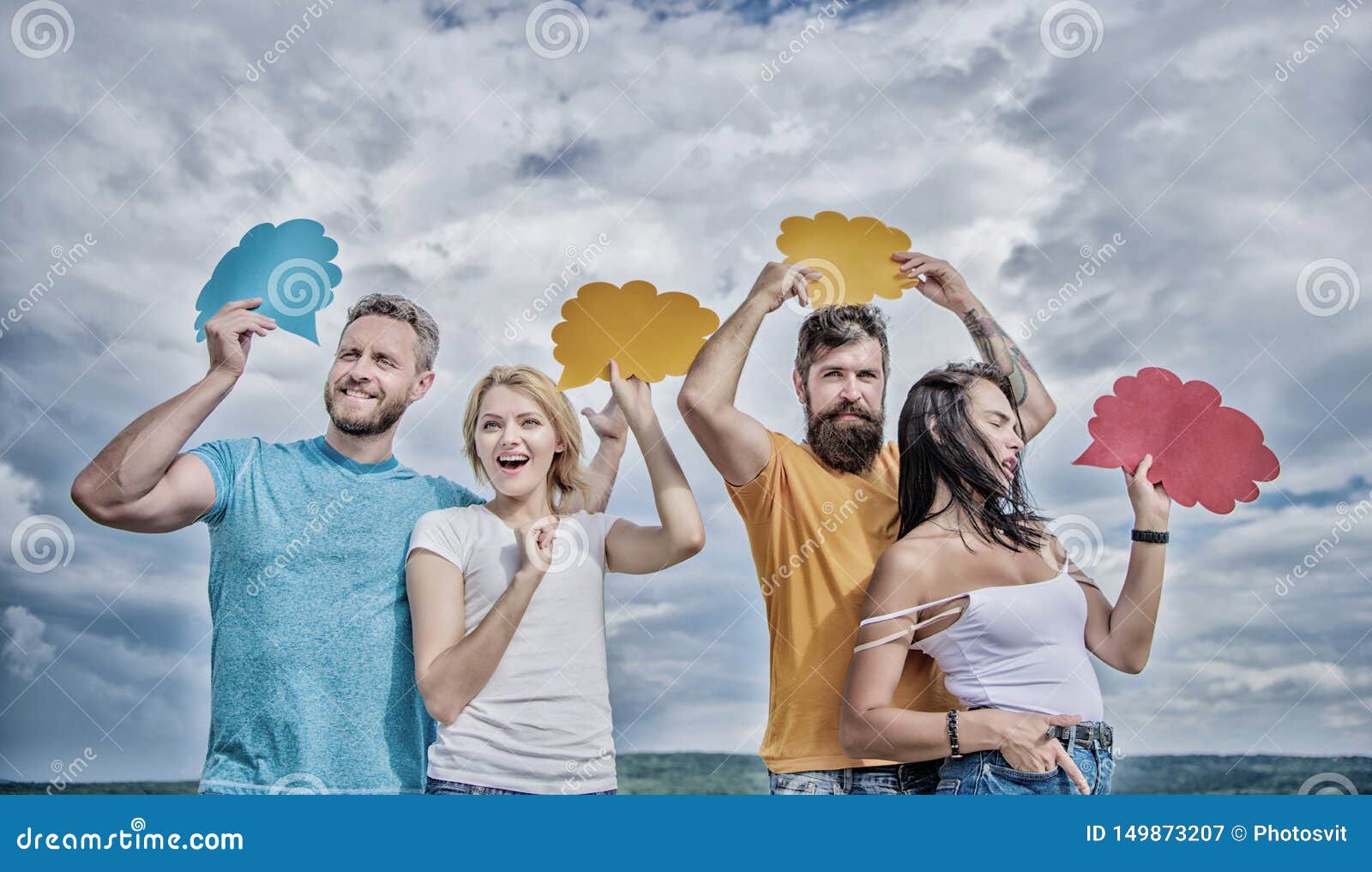 A New Type of Interactive Communication. Friends Send Messages on Comic ...