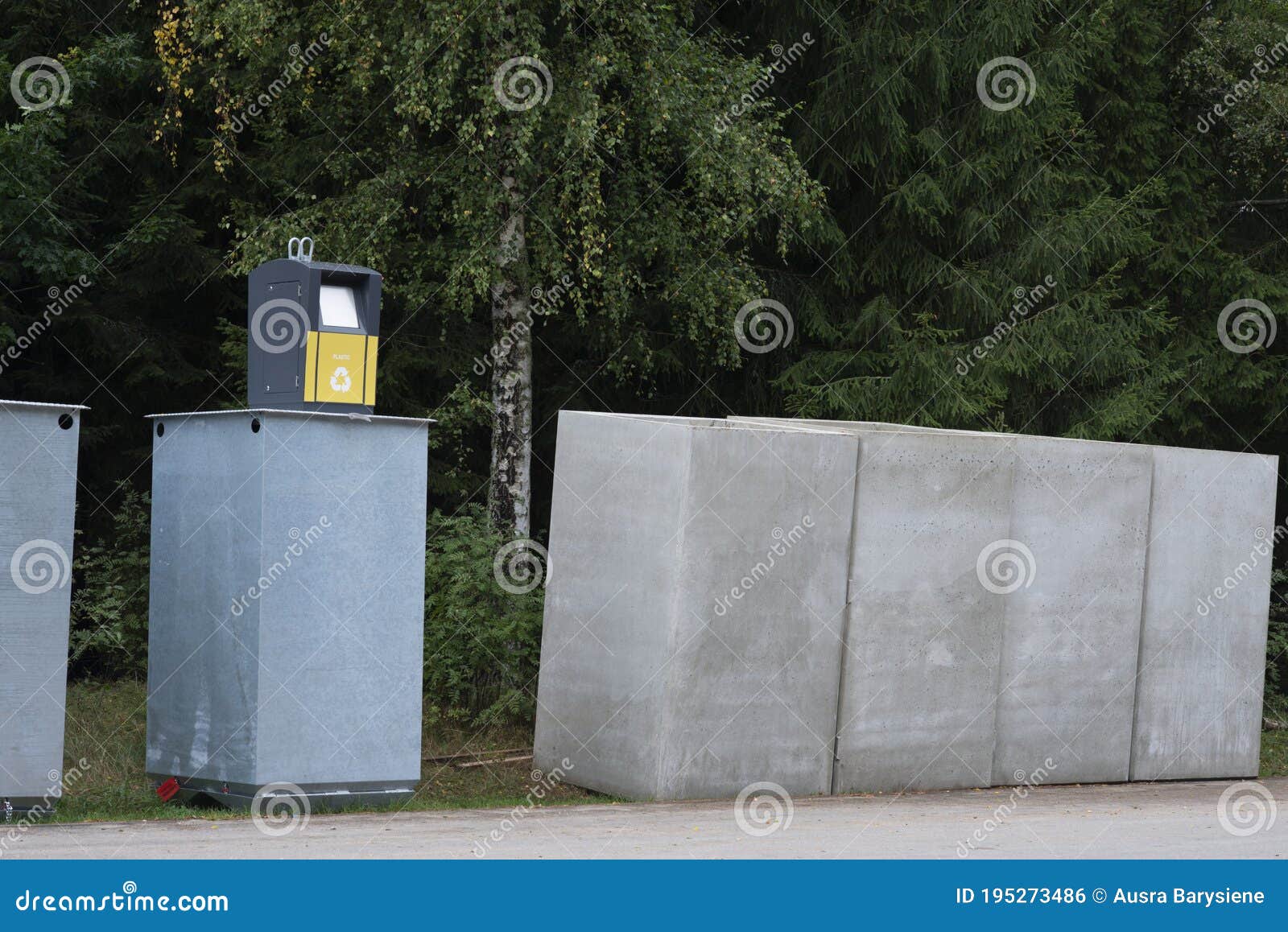 New Underground Garbage Recycling Containers Waiting To Be Installed ...