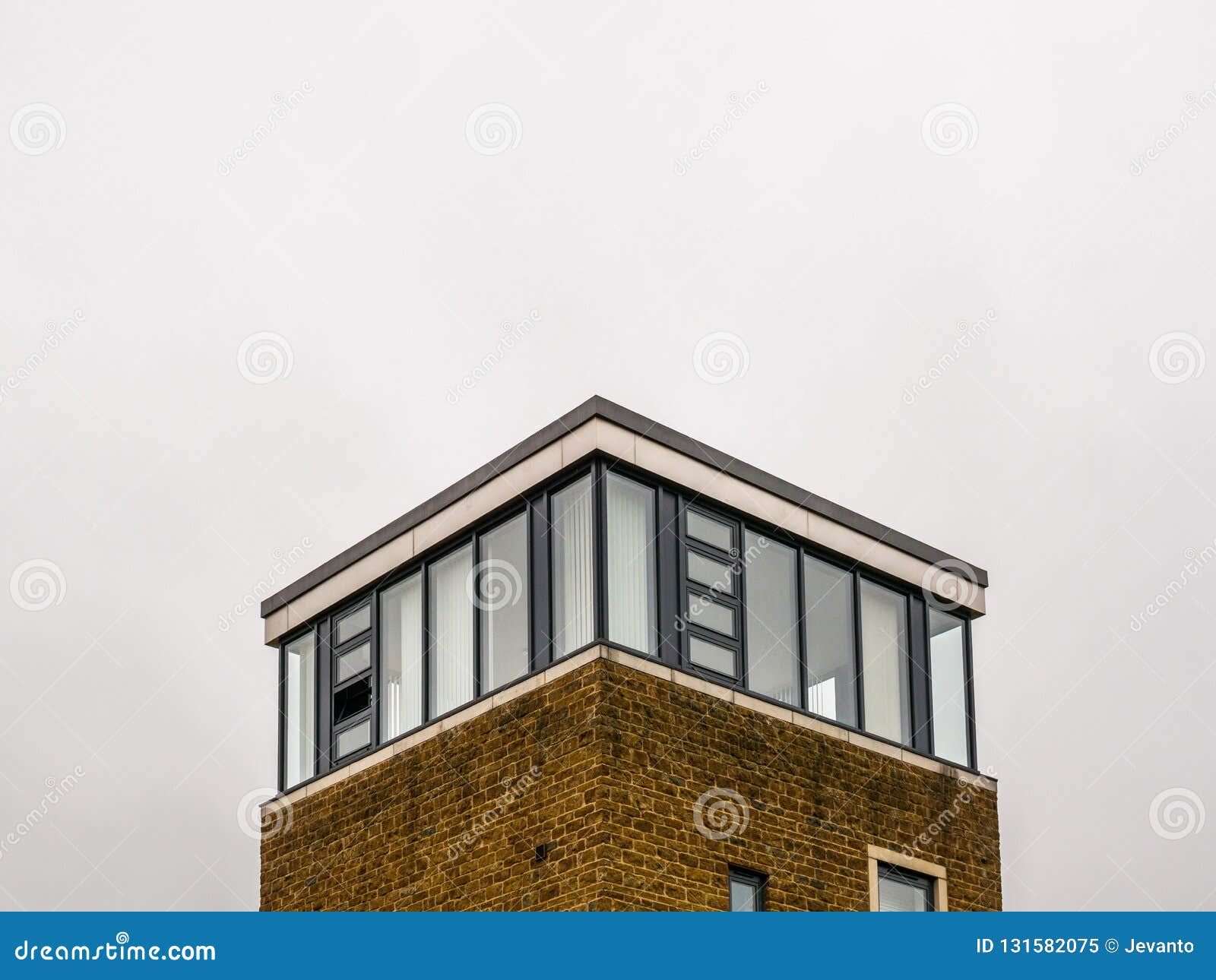 New Unique Design Modern Detached House in England Stock Image - Image ...