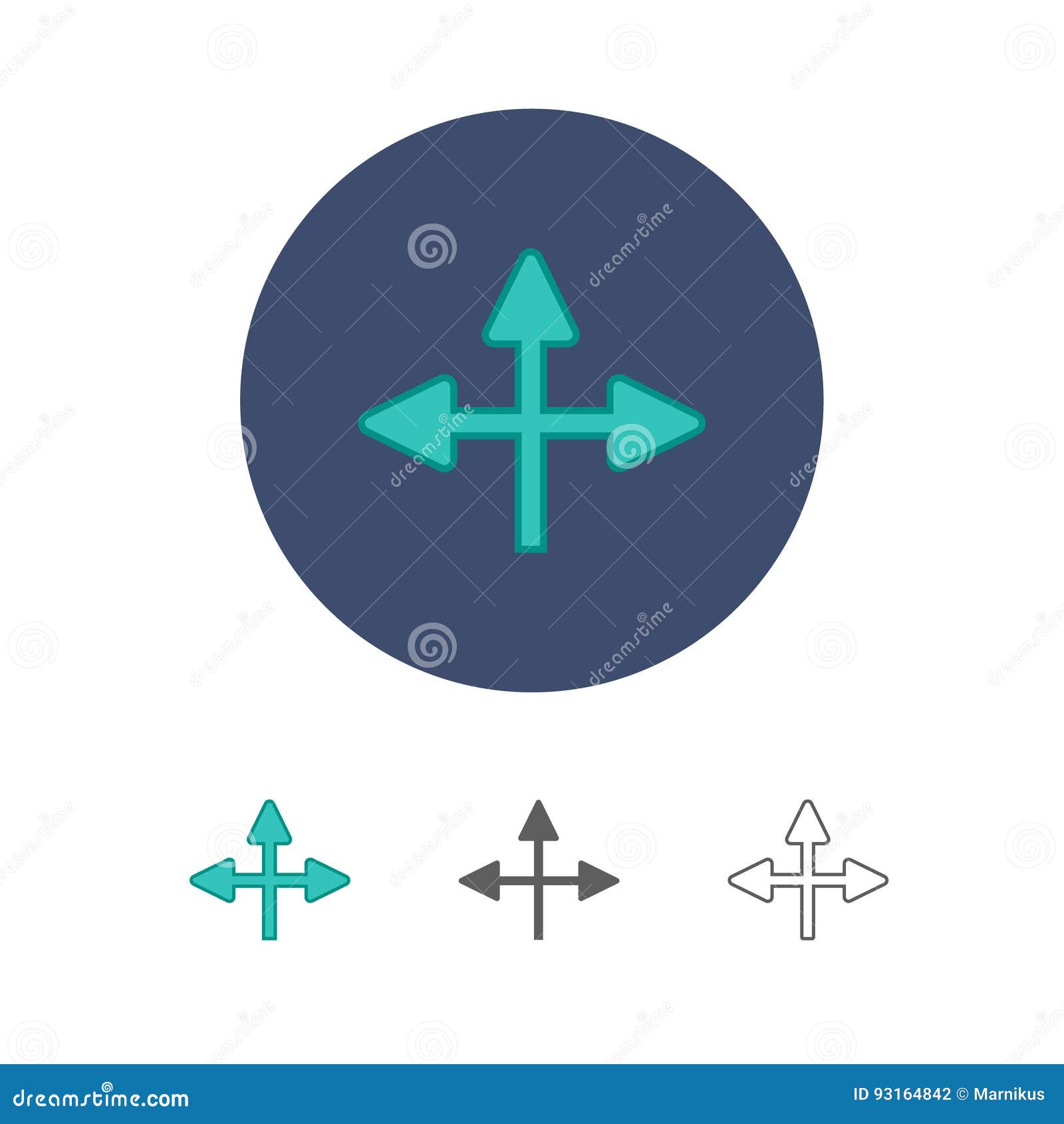 New universal arrow stock vector. Illustration of isolated - 93164842