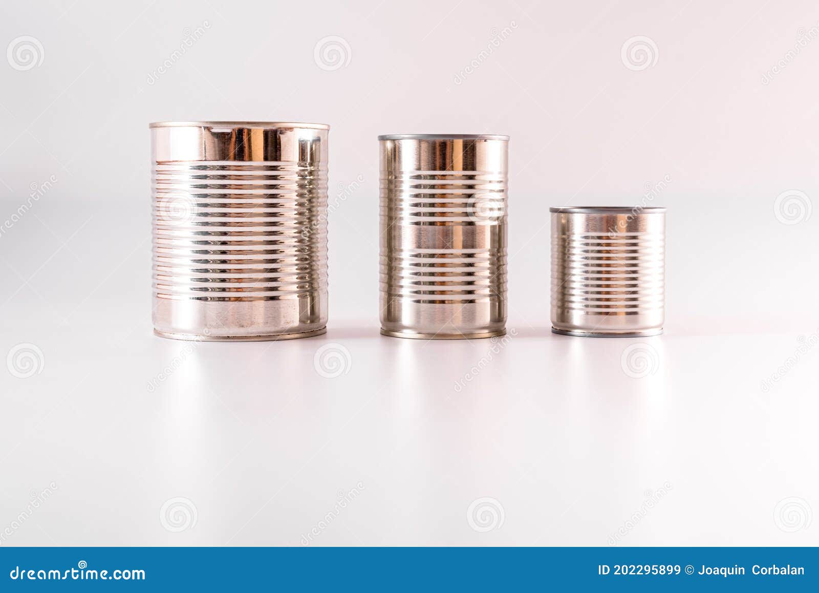New, Unlabeled Aluminum Cans Will Keep Food for Years Stock Image ...