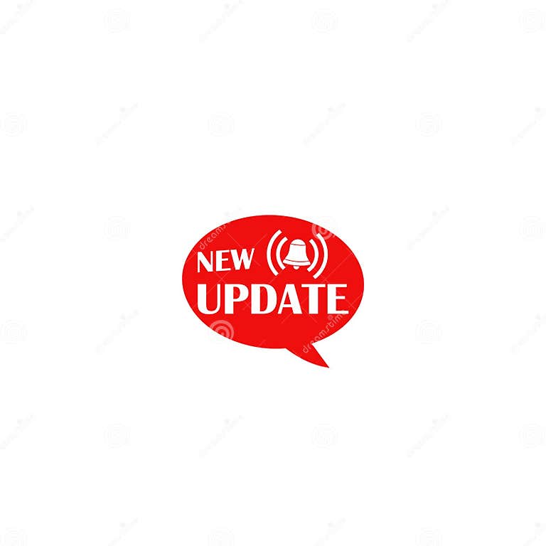 New Update with Bell Label. New Update Speech Bubble Icon Stock Vector ... New Update with Bell Label. New Update Speech Bubble Icon Stock Vector ...