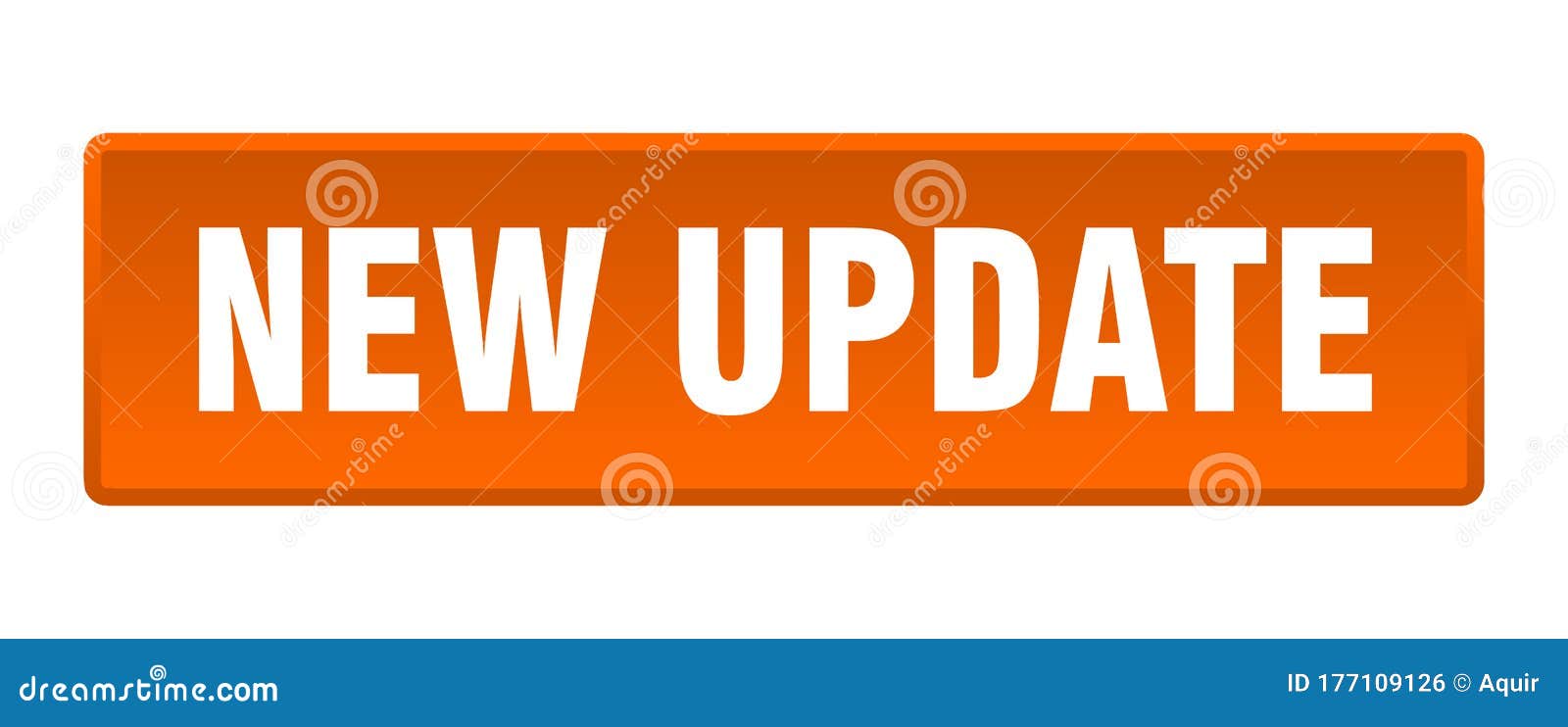 New Update Button. New Update Square Isolated Push Button Stock Vector ...