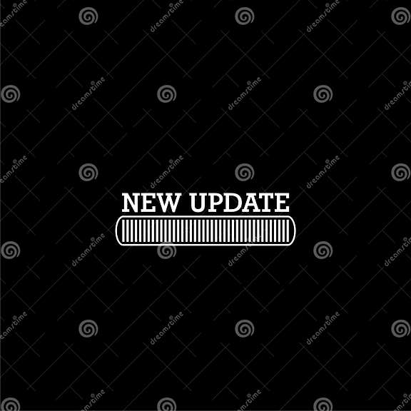 New Update Icon Isolated on Dark Background Stock Vector - Illustration ...