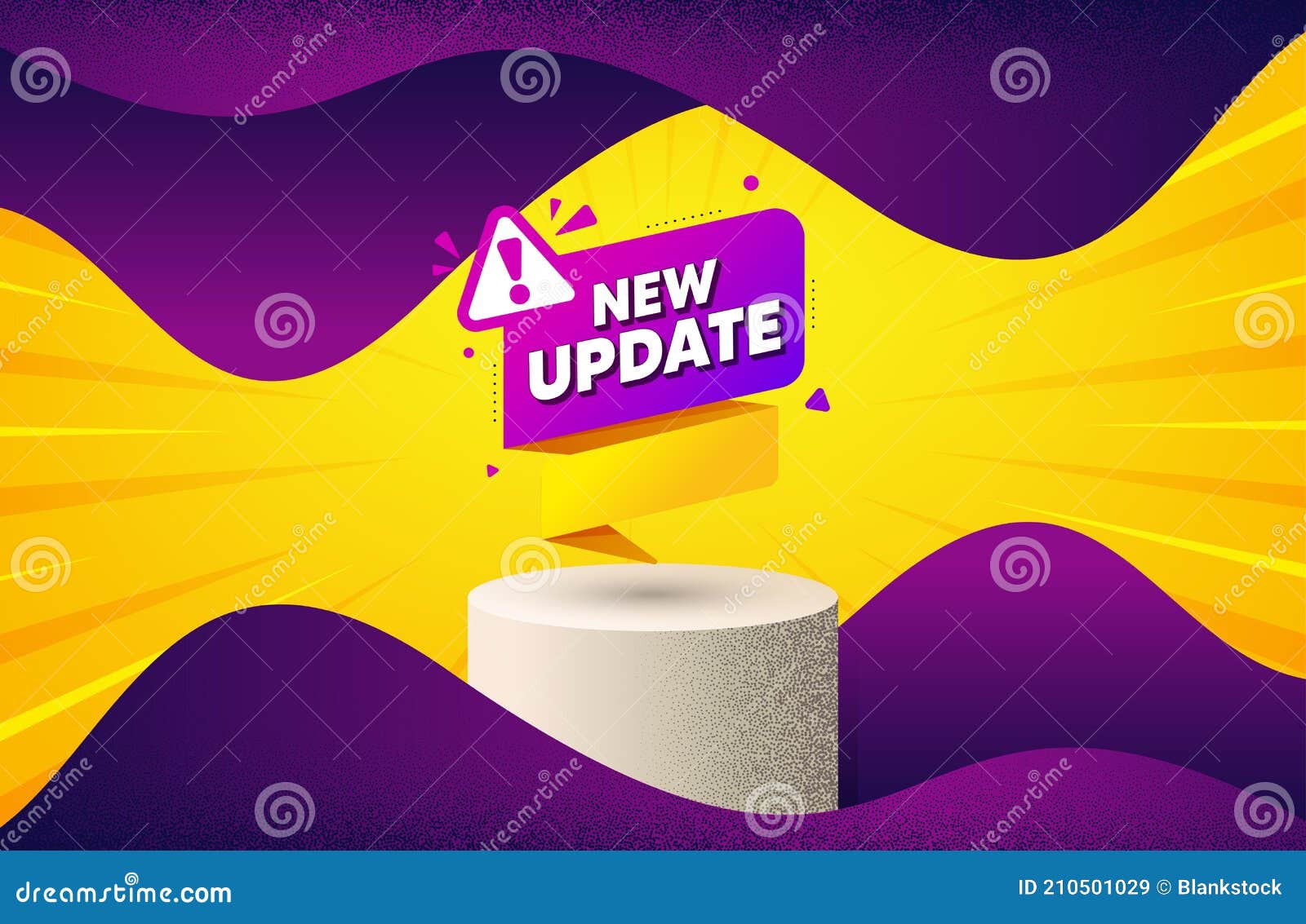 New Update Paper Banner. Important Message Tag. Vector Stock Vector ...