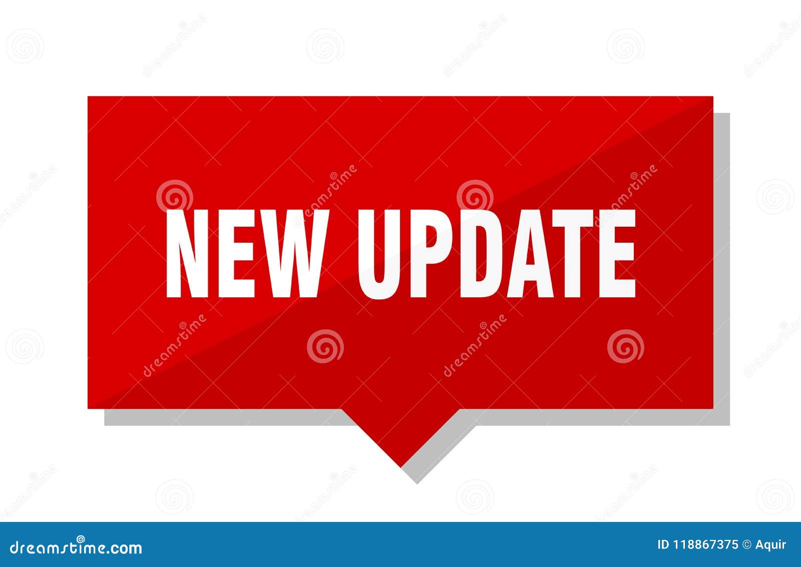 New update price tag stock vector. Illustration of white - 118867375