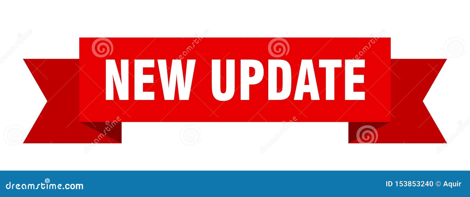 New update ribbon. stock vector. Illustration of element - 153853240