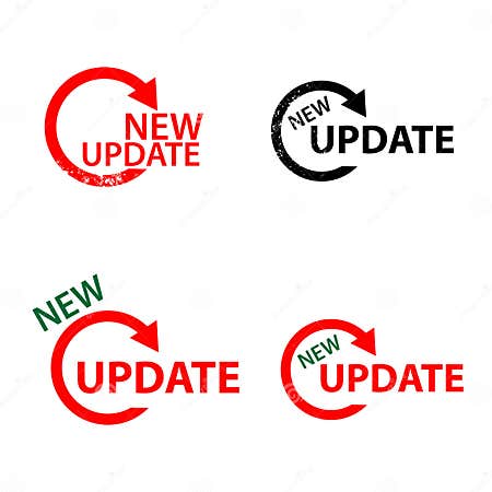 New update sign stock vector. Illustration of isolated - 95375729