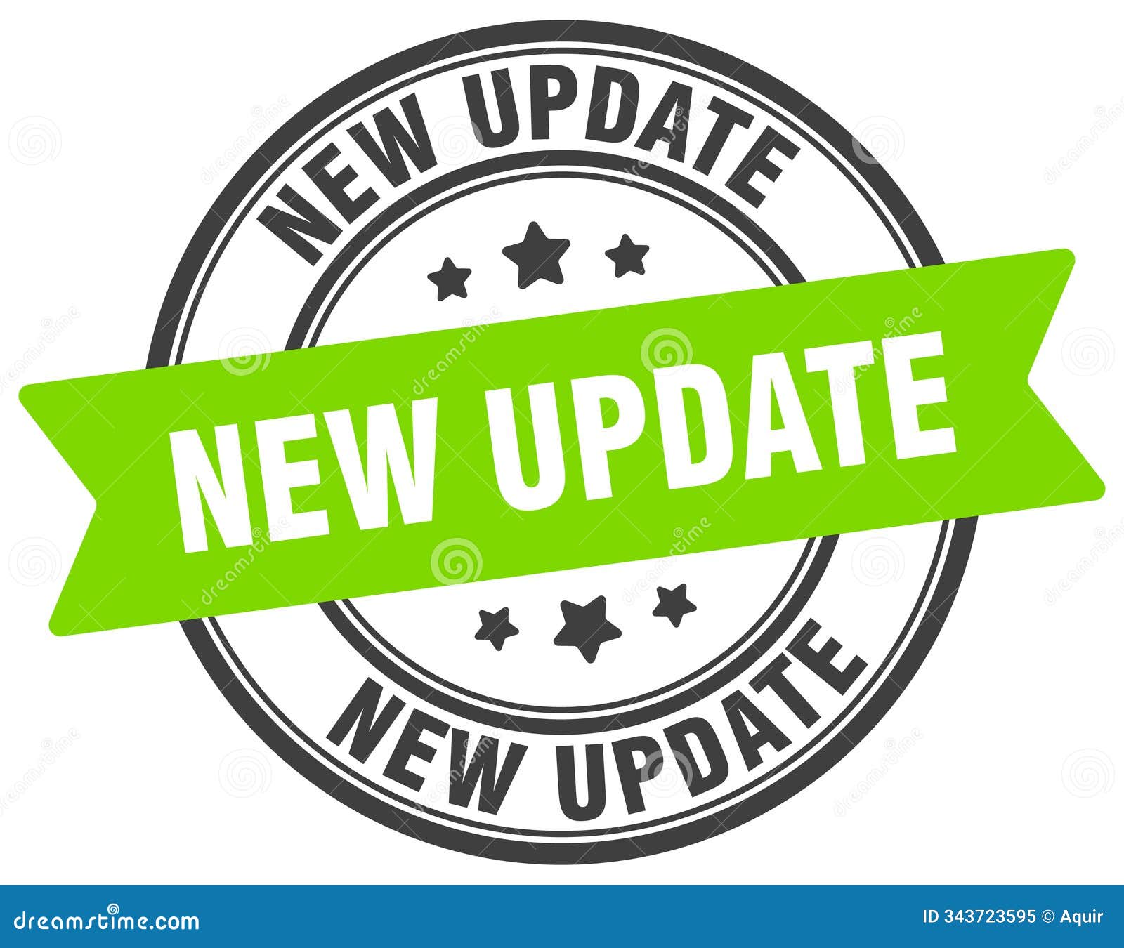 New Update Stamp. New Update Label on Transparent Background. Round ...