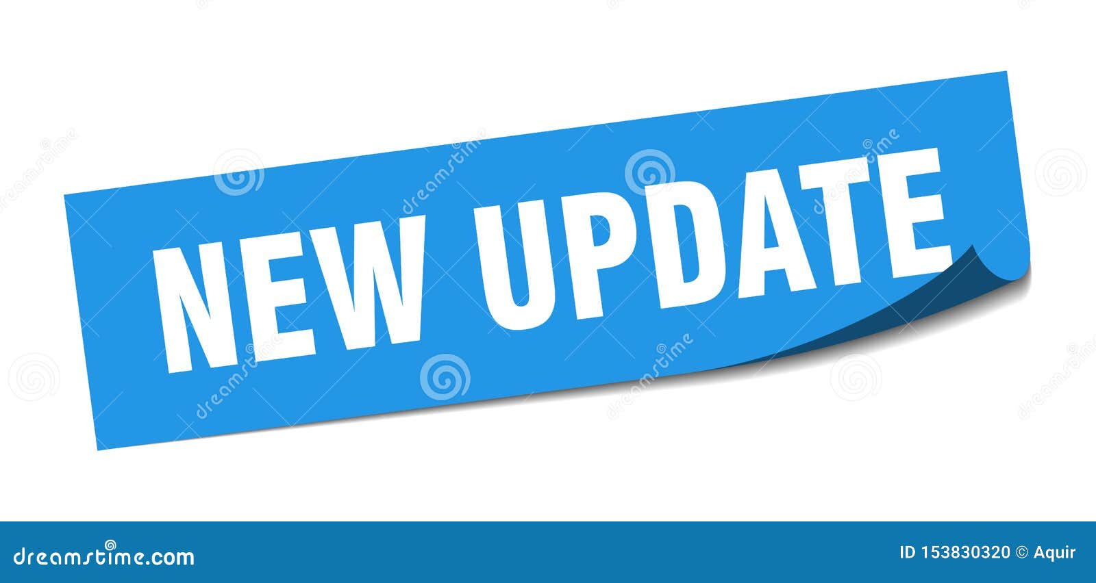 New update sticker. stock vector. Illustration of background - 153830320