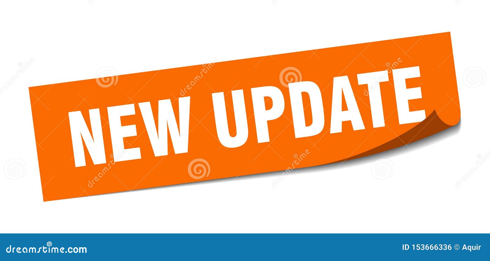 New update sticker. stock vector. Illustration of emblem - 153666336