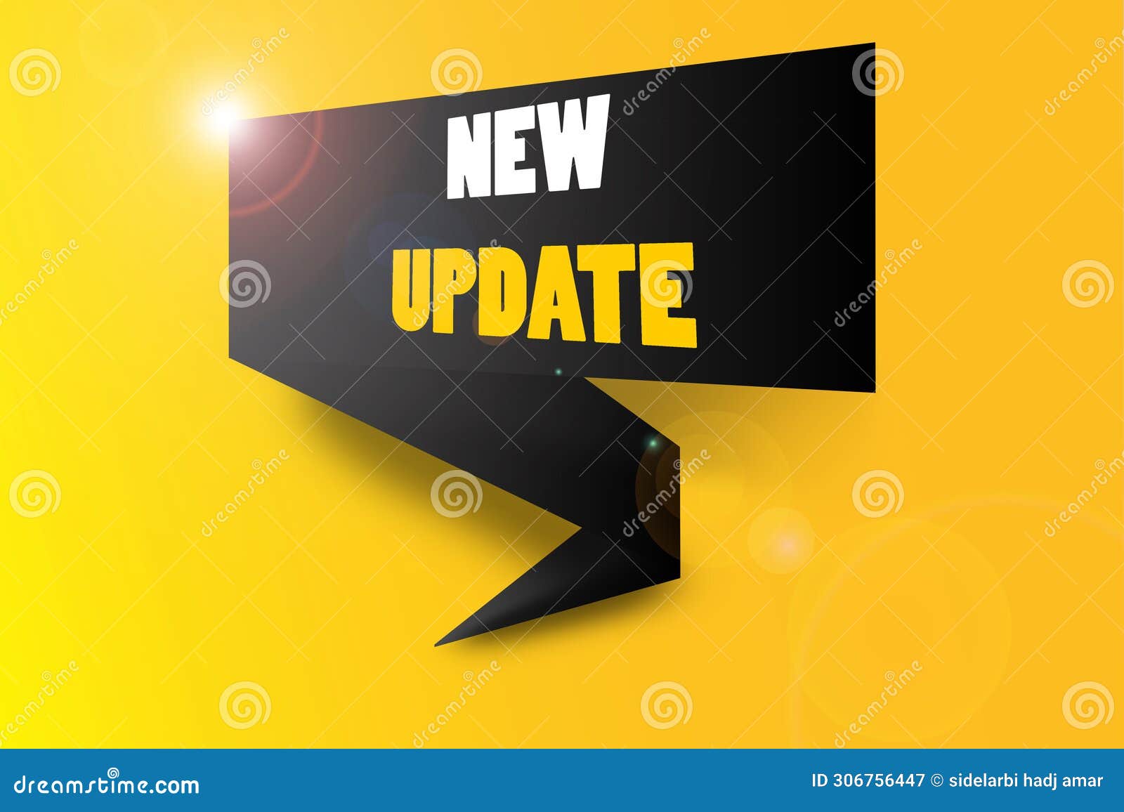 New Update Text on Speech Bubbles Concept Stock Illustration ...